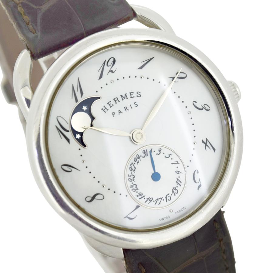 HERMES エルメス アルソー プティエットリエンヌ AR7.510 ムーンフェイズ メンズ 腕時計 :029323-1:Deal - 通販 - Yahoo!ショッピング