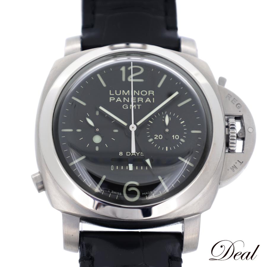 PANERAI パネライ ルミノール 1950 8Days GMT クロノ モノプルサンテ PAM00275 メンズ 腕時計 : Deal ...