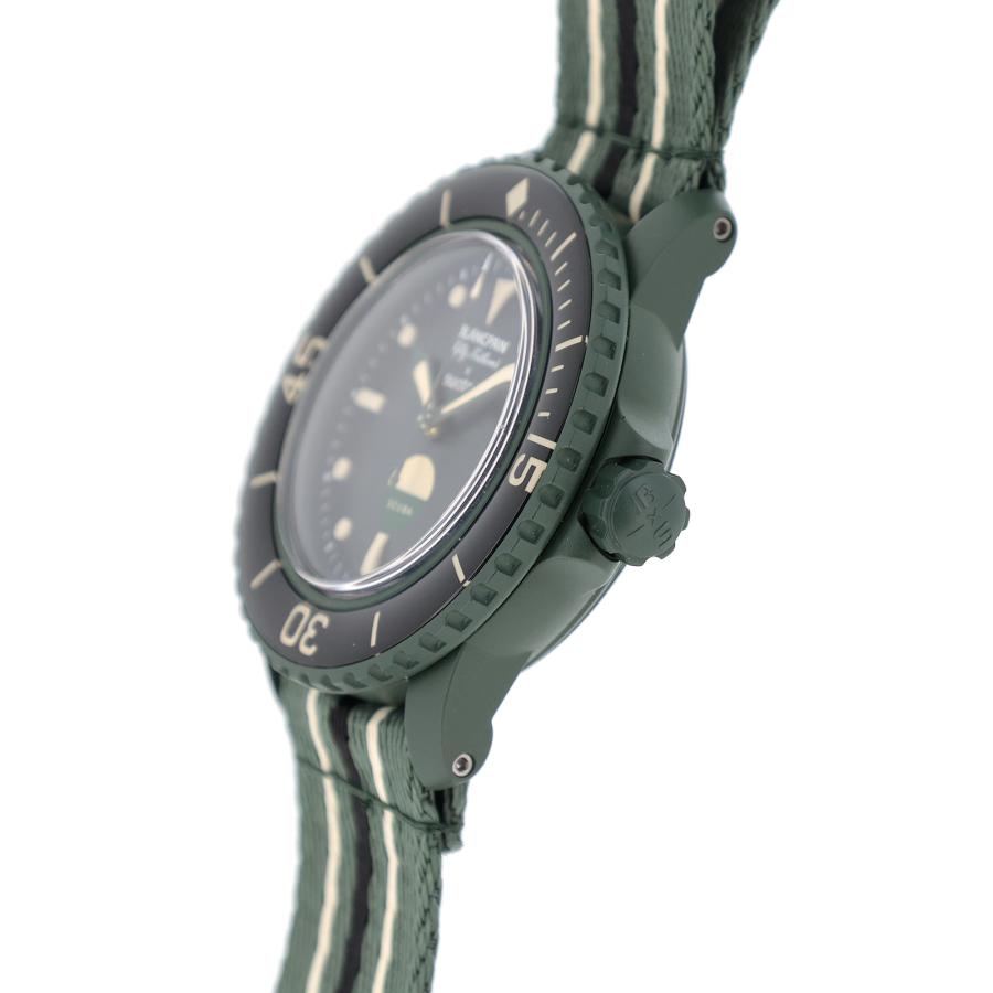 Swatch スウォッチ ブランパン×スウォッチ スキューバ フィフティ ファゾムス グリーンアビス SO35G100 メンズ 腕時計 ...