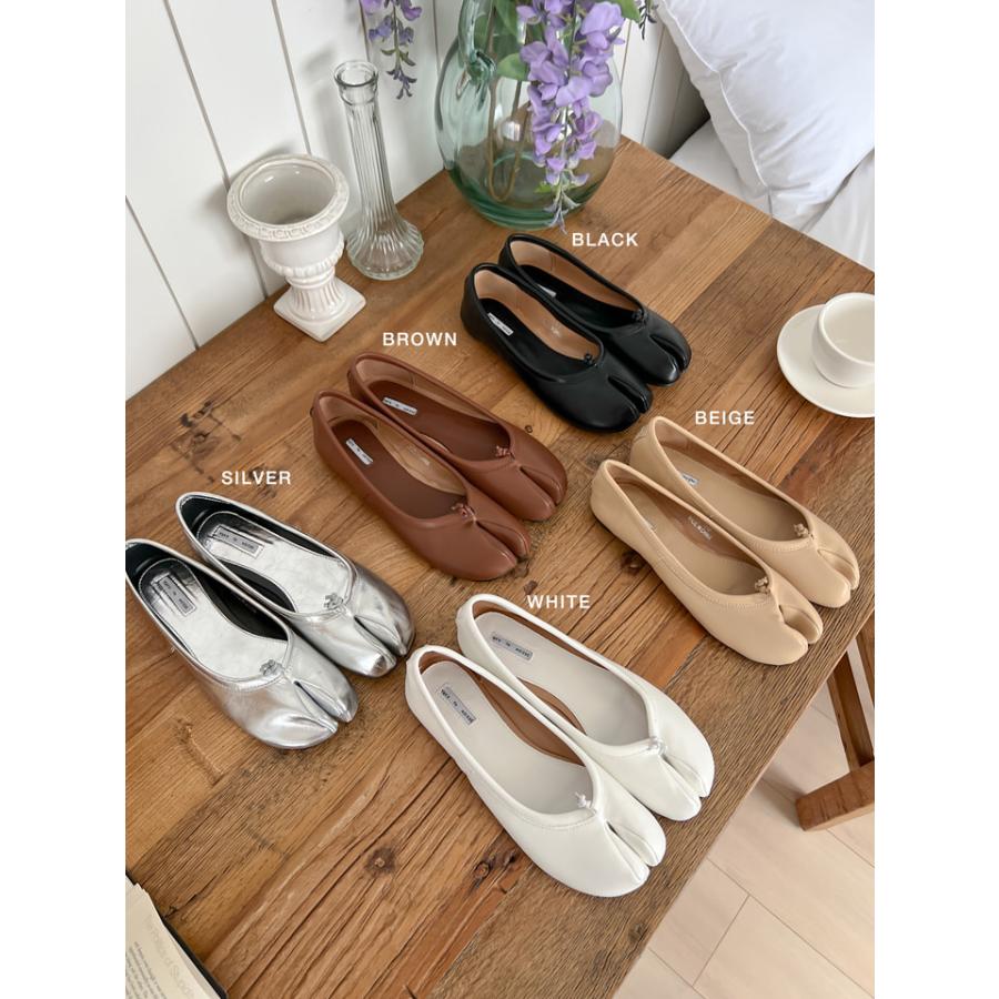 足袋 パンプス フラットシューズ バレエシューズ レディース 先割れ