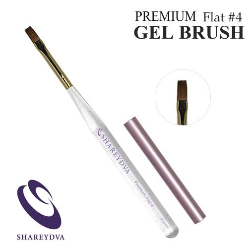 SHAREYDVA [ネコポス送料無料]筆 SHAREYDVA(シャレドワ) プレミアムジェルブラシ フラット#4(スーパーコリンスキー毛) セルフネイル ジェルネイル : ネイルタウン ...