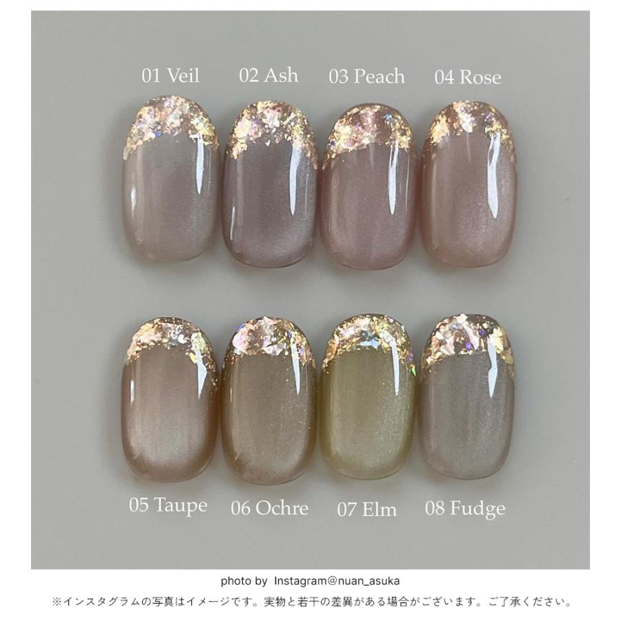 NAILTOWN [宅配便送料無料]超微粒 マグネットネイル ネイルタウンジェル ポリッシュタイプ シルキーグロウシリーズ 全8色セット 約5ml 全色セット : ネイルタウン ...