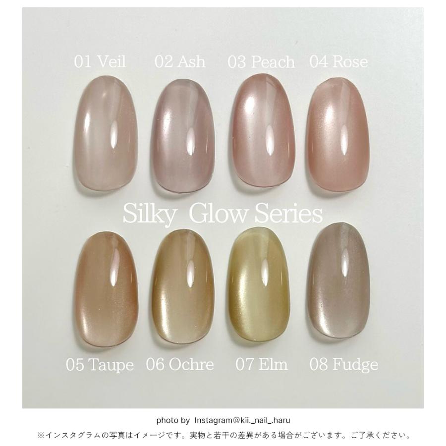 NAILTOWN [ネコポス送料無料]超微粒 マグネットネイル ネイルタウンジェル ポリッシュタイプ シルキーグロウシリーズ 黒くなりにくい 全8色 約5ml ボトルジェル 4ミクロン ...