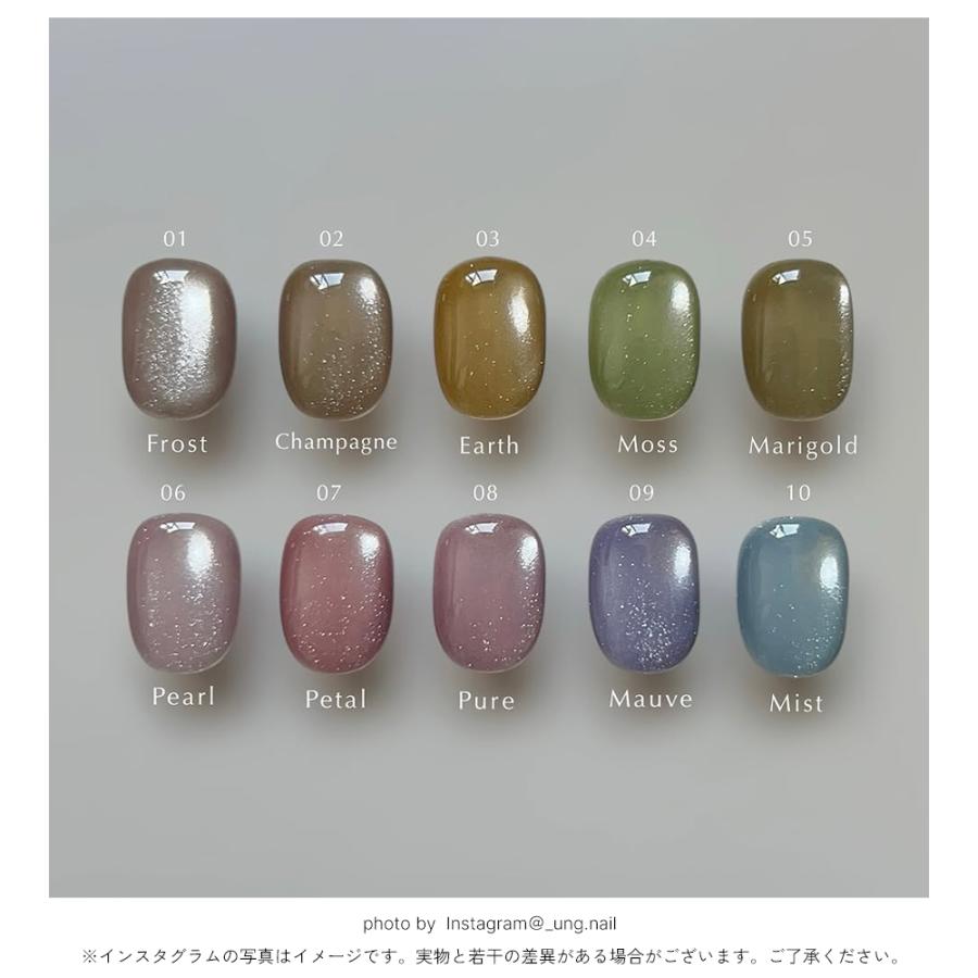 NAILTOWN [6/4 19時発売開始！]輝く粒子 マグネットネイル ネイルタウンジェル ポリッシュタイプ グレースヴェールシリーズ 黒くなりにくい 全10色セット 約5ml ボトル ...