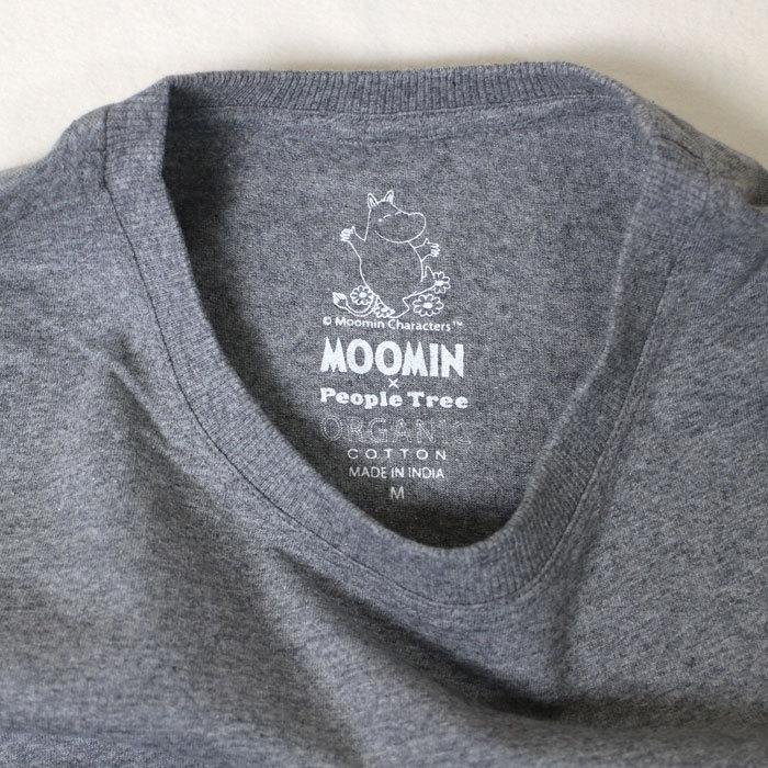 People Tree ユニセックス （PeopleTree ムーミン デザイン・オーガニックコットンTシャツ ムーミン一家と仲間たち/グレー 男女兼用：S/M/L）（メール便可 ...