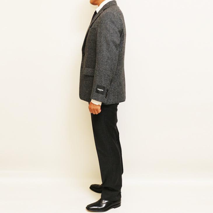 renoma SALE 2024-25 秋冬新作 ジャケット テーラード ブレザー paris レノマ パリス 灰グレー杢 肉厚434g/m ウール起毛フランネル 尾州産生地 (AB/BB体 ...