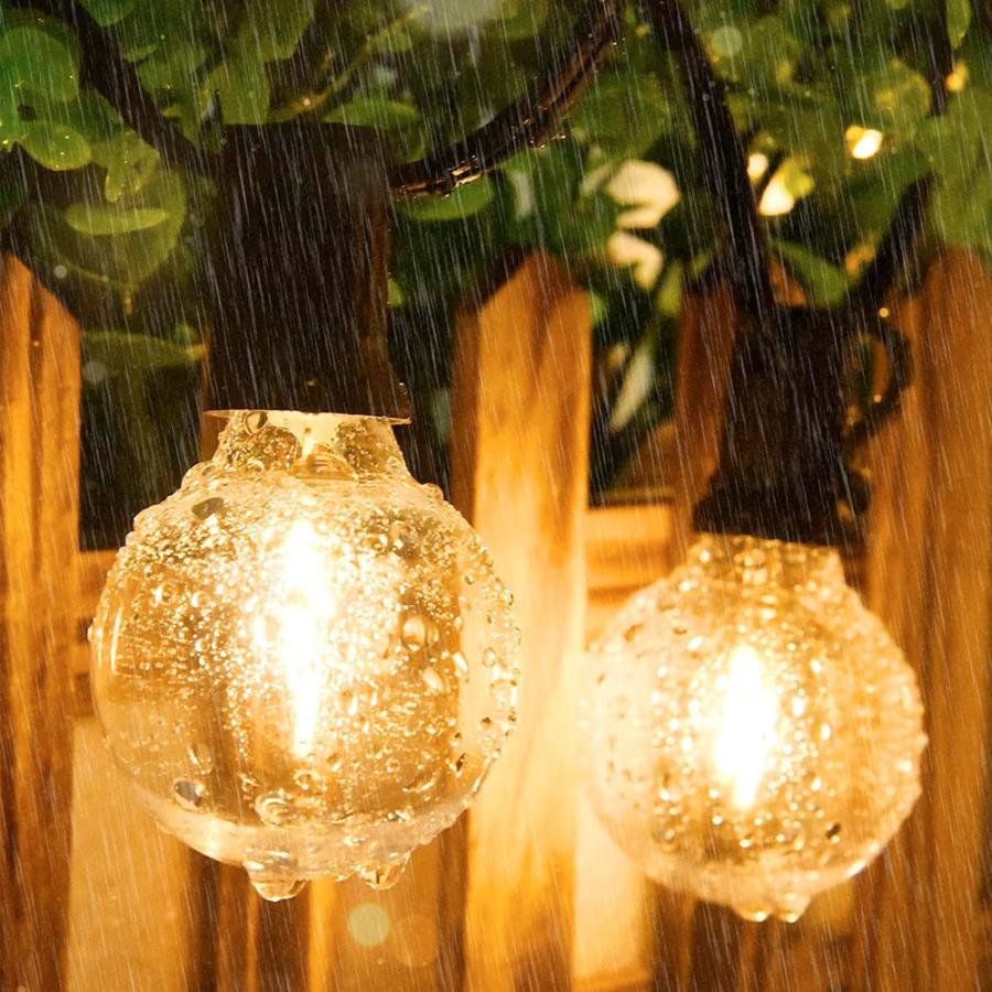 【ソーラー充電およびUSB充電】 ソーラー LED ストリングライト イルミネーションライト USB充電可能 防雨型 E12ソケット25個 LED電球*25個4点灯モード : Deepark ...