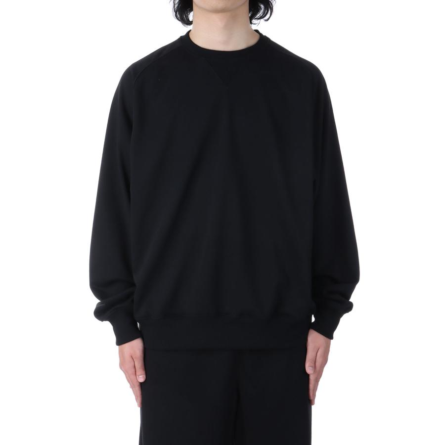 DAIWA PIER39 TECH SWEAT CREW FREEDOM SLEEVE - BLACK (BE DAIWA PIER39 TECH SWEAT CREW FREEDOM SLEEVE - BLACK (BE