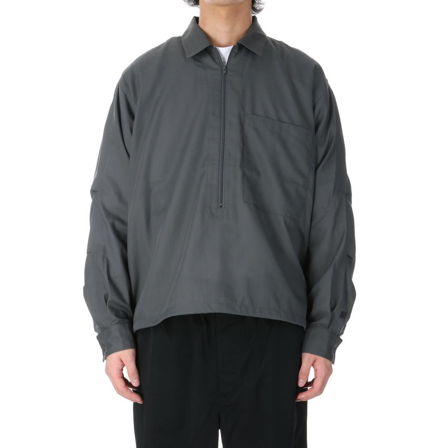 DAIWA PIER39 TECH HALF ZIP SHIRT L/S - CHARCOAL (BE-39025 DAIWA PIER39 TECH HALF ZIP SHIRT L/S - CHARCOAL (BE-39025