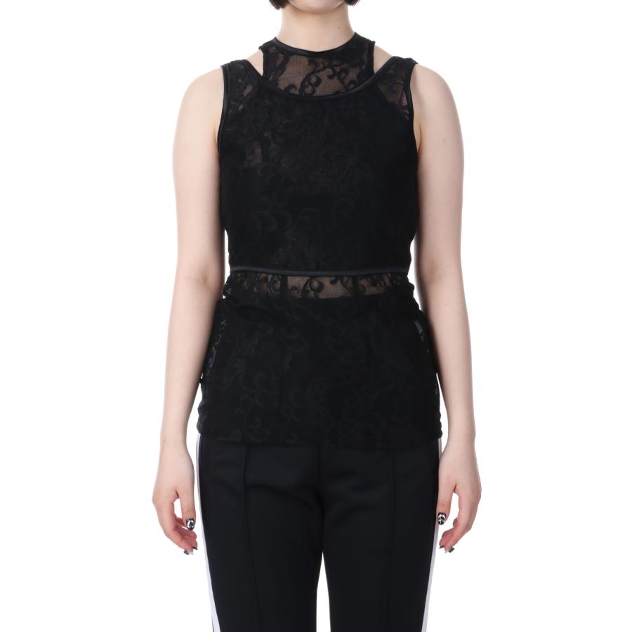 layerd lace tank - BLACK (AA25SS-CST01) AKIKO AOKI(アキコアオキ) : Deepinsideinc.com Store - 通販 ...