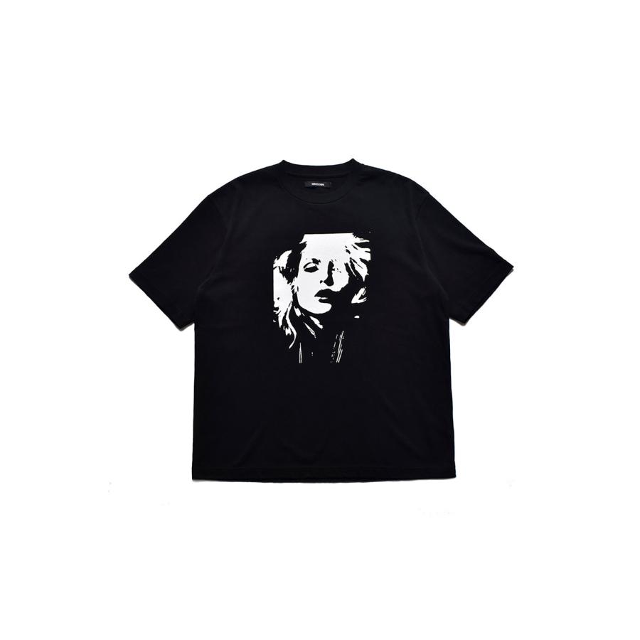 Monochrome Two tone Face Crewneck T-SH / BLK (2504-4001) Minedenim(マイン ...