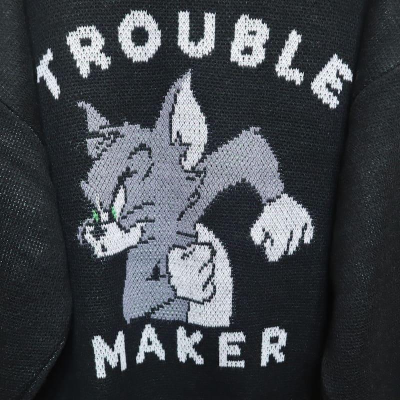 送料無料 メンズ トムとジェリー SEQUENZ シークエンズ 長袖 ニット セーター イラスト 刺繍 デザインニット キャラクター レディース ユニセックス :10001527:DEF ...