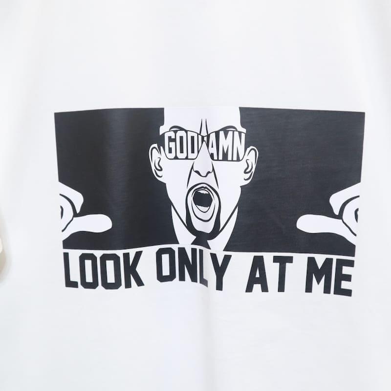 送料無料 大きいサイズ メンズ ARISTRIST アリストトリスト 蝶野 正洋 半袖 Tシャツ ティーシャツ プロレス ガッデム ユニセックス 白 ホワイト 赤 レッド 3L 4L ...