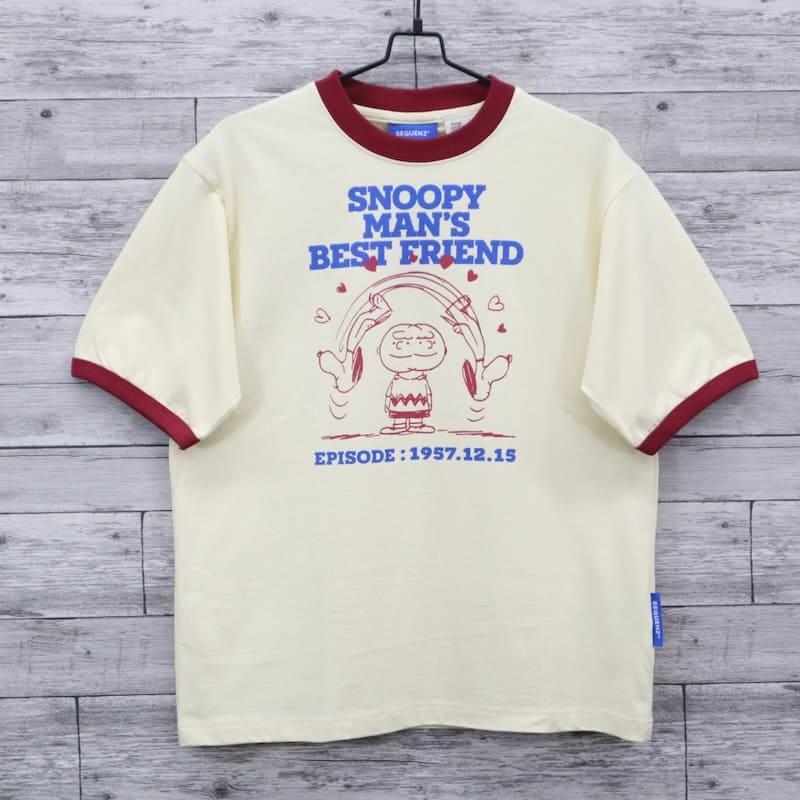 SEQUENZE 送料無料 スヌーピー PEANUTS ピーナッツ SEQUENZ シークエンズ コラボ 半袖 Tシャツ ティーシャツ プリント メンズ レディース : DEF STORE ...
