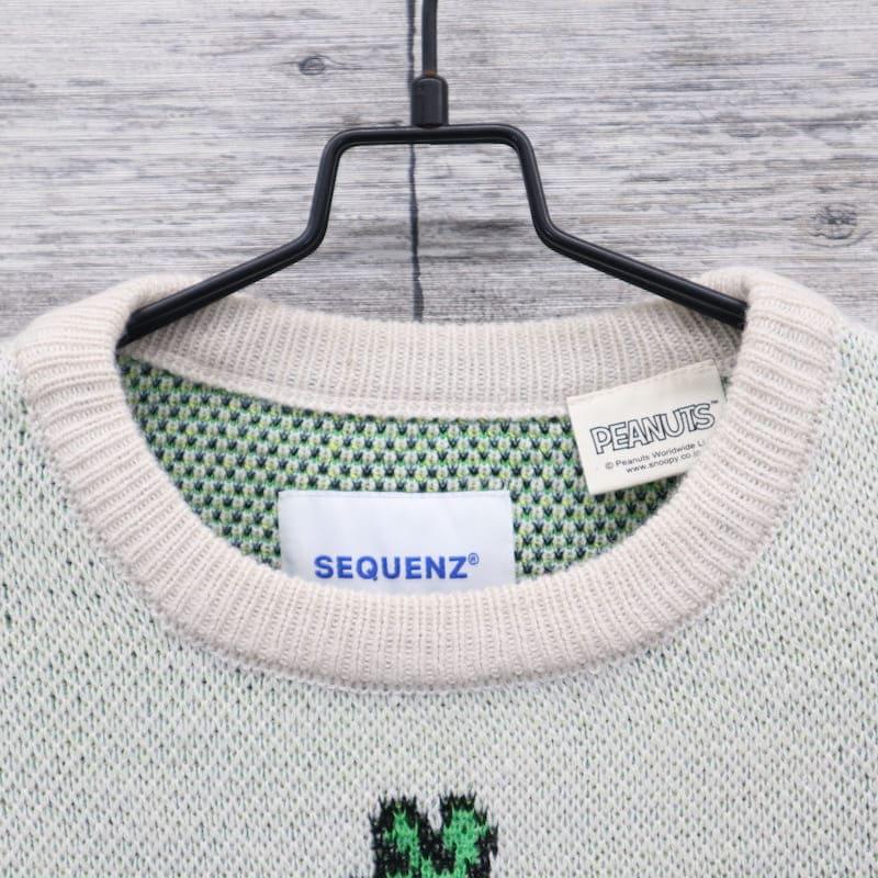SEQUENZE 送料無料 スヌーピー PEANUTS ニット セーター 長袖