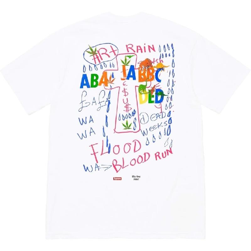 Supreme 大きいサイズ メンズ シュプリーム Martine Rose Lee Scratch Perry Tee 半袖 Tシャツ ...