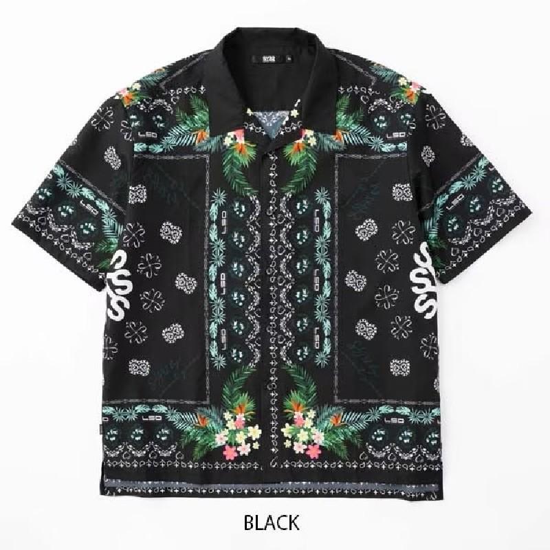 SWEET YEARS 大きいサイズ メンズ SY32 by スウィートイヤーズ バンダナグラフィック 半袖シャツ アロハ BANDANNA GRAPHIC SHIRTS XXXL XXXXL ...