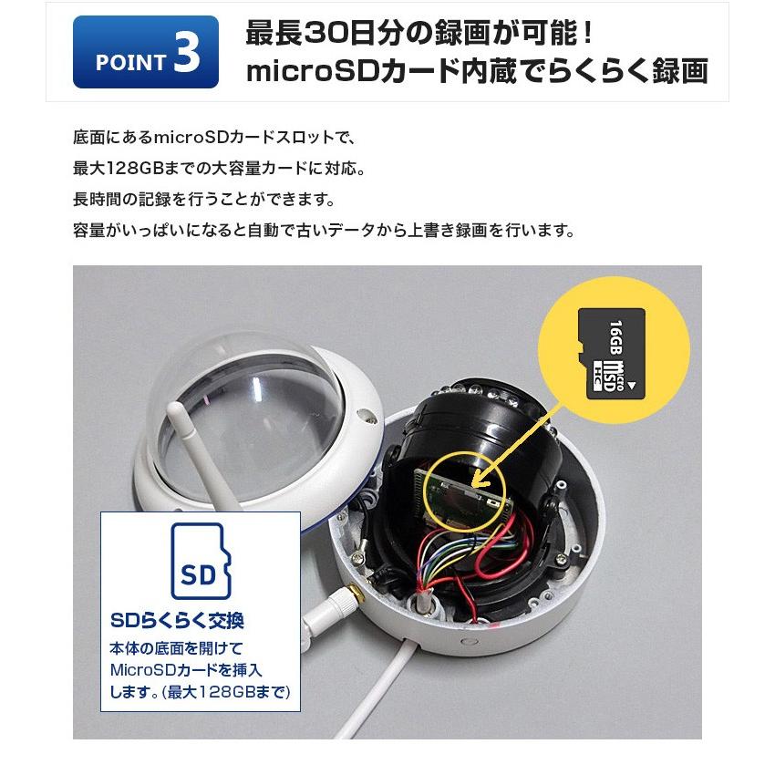 WiFi SDカード AP機能搭載 220万画素 屋外用 赤外線カメラ SHVD-WIFI6764KD :SHVD-WIFI6764KD:デジ ...