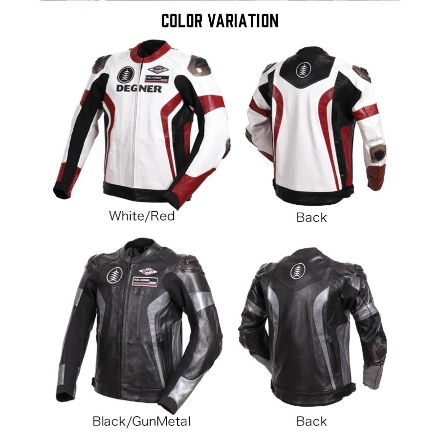 DEGNER バイク用レザージャケット 牛革 レーシングスタイル プロテクター装備 19WJ-19 : デグナーヤフーショッピング - 通販 - Yahoo!ショッピング