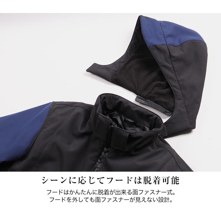 DEGNER バイク用フード付きソフトシェルジャケット 防風 中綿入り プロテクター装備 DEGNER 20WJ-7 : デグナーヤフーショッピング - 通販 - Yahoo!ショッピング