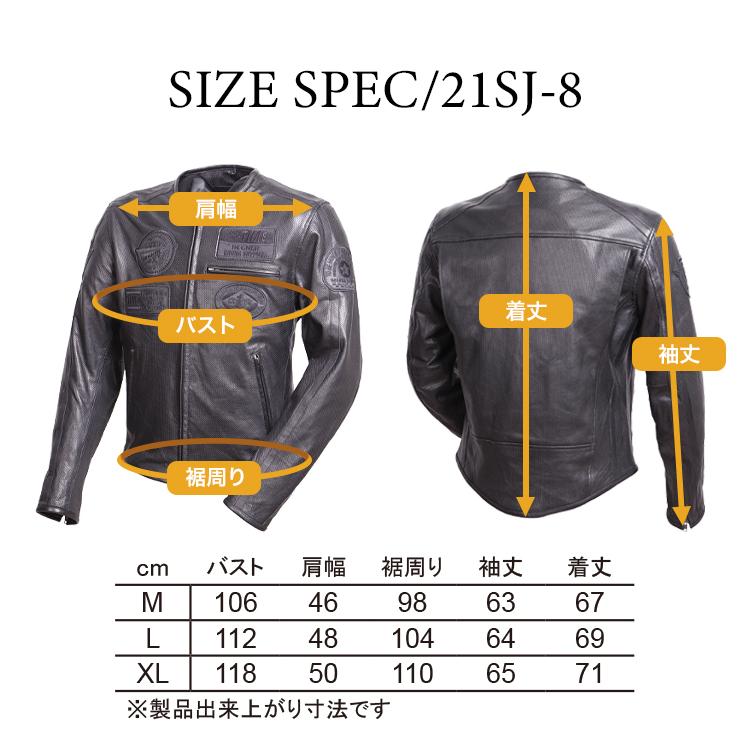 DEGNER デグナー メッシュレザージャケット 21SJ-8 メンズ 牛革 DEGNER デグナー メッシュレザージャケット 21SJ-8 メンズ 牛革