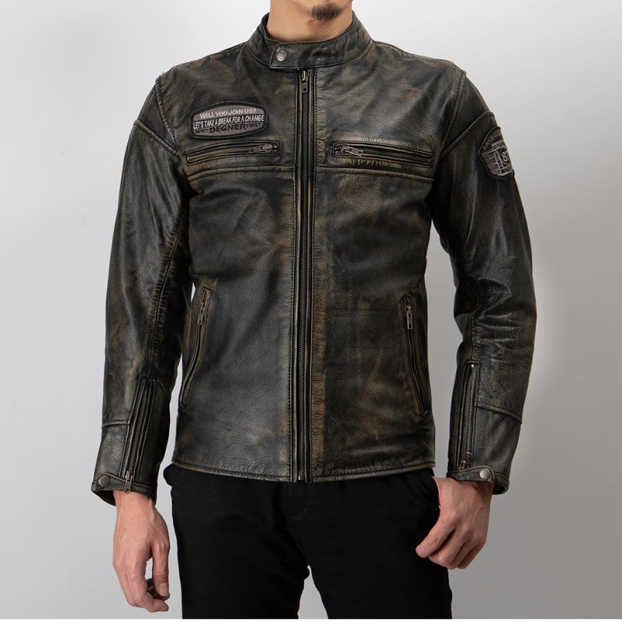 DEGNER レザージャケット レザー メンズ デグナー 22WJ-5 バイク 秋冬 : デグナーヤフーショッピング - 通販 - Yahoo!ショッピング