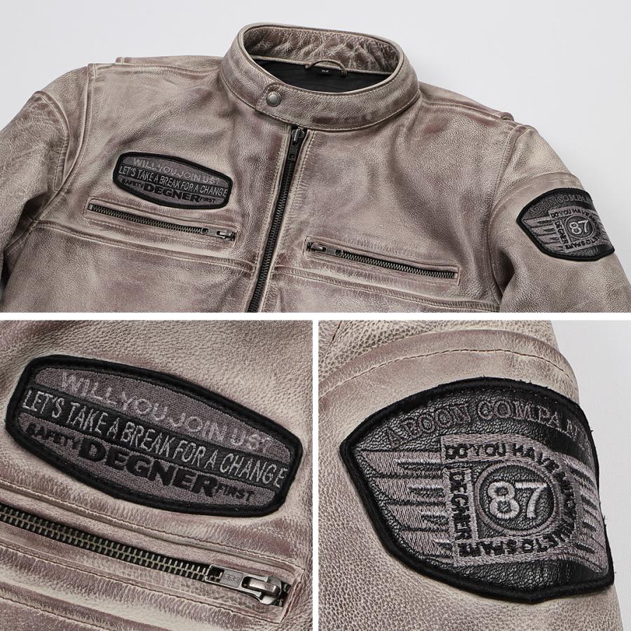 DEGNER レザージャケット レザー メンズ デグナー 22WJ-5 バイク 秋冬 : デグナーヤフーショッピング - 通販 - Yahoo!ショッピング