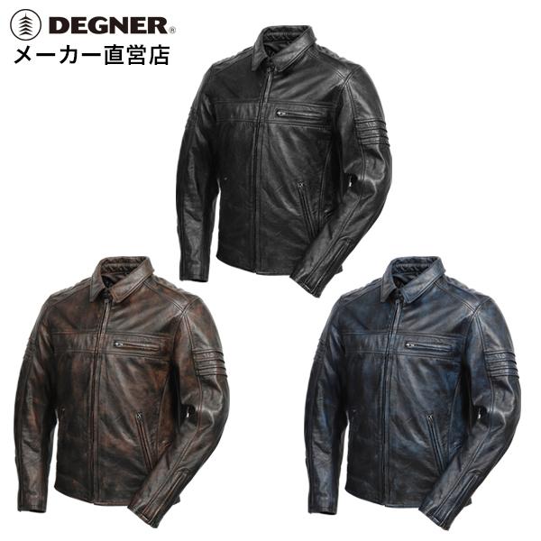 DEGNER ジャケット メンズ デグナー 23sj-5 レザージャケット バイク 秋 冬 防寒 レザー 革ジャン 本革 ツーリング プロテクター 送料無料 : デグナーヤフーショッピング ...
