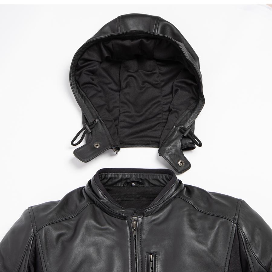 フード付きレザージャケット デグナー DEGNER 24SJ-3 ライダース プロテクター装備 :24sj-3:デグナーヤフーショッピング - 通販 - Yahoo!ショッピング