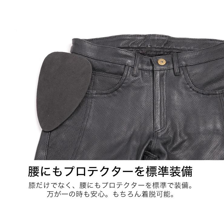 DEGNER ライダース 本革 牛革 メッシュ シャーリング オールレザー プロテクター 膝 カップ付 メッシュレザーパンツ ブラック DP-28P : デグナーヤフーショッピング - 通販 ...