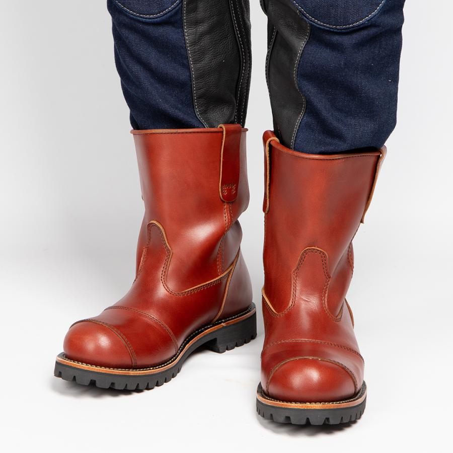 プルオン ブーツ 靴 バイク メンズ 本革 堅牢 HS-B16 ブラック ブラウン :HS-B16:デグナーヤフーショッピング - 通販 - Yahoo!ショッピング