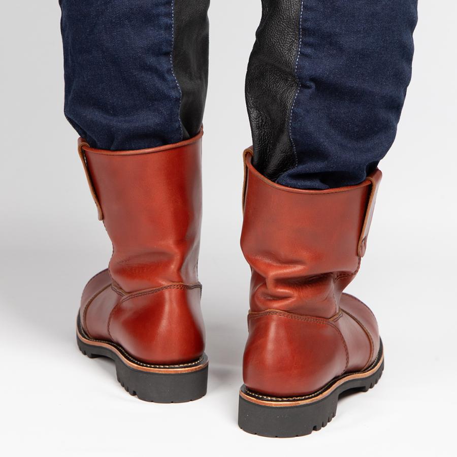 プルオン ブーツ 靴 バイク メンズ 本革 堅牢 HS-B16 ブラック ブラウン :HS-B16:デグナーヤフーショッピング - 通販 - Yahoo!ショッピング