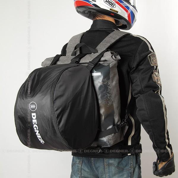 DEGNER ヘルメットバッグ/HELMET BAG（ブラック） [NB-106-BK] : デグナーヤフーショッピング - 通販 - Yahoo!ショッピング