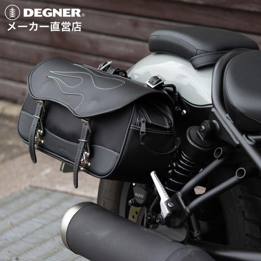 DEGNER マフラー側対応ナイロンサドルバッグ テキスタイル デグナー NB-211 バイク ブラック : デグナーヤフーショッピング - 通販 - Yahoo!ショッピング