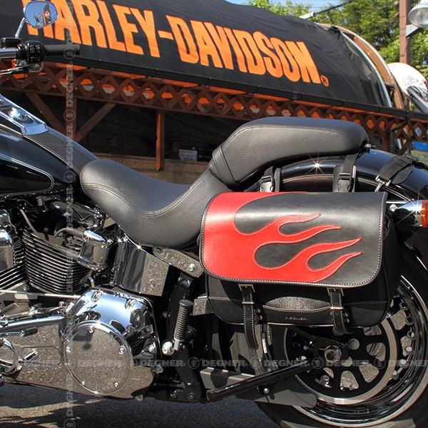 DEGNER ナイロンサドルバッグ ファイア/NYLON SADDLEBAG FIRE（レッド） [NB-4FB-RD] : デグナーヤフーショッピング - 通販 - Yahoo!ショッピング