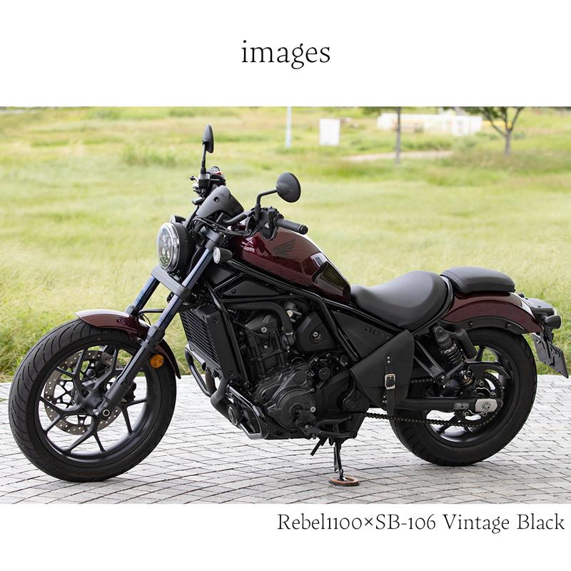 DEGNER レブル左側専用レザーサドルバッグ デグナー SB-106 レブル バイク ブラック ブラウン : デグナーヤフーショッピング - 通販 - Yahoo!ショッピング