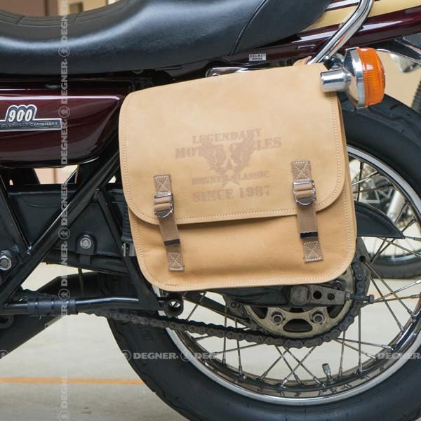 DEGNER ミリタリーテイストレザーサドル バッグ/MILITARY TASTE LEATHER SADDLEBAG（ベージュ） [SB-78-BE] : デグナーヤフーショッピング ...