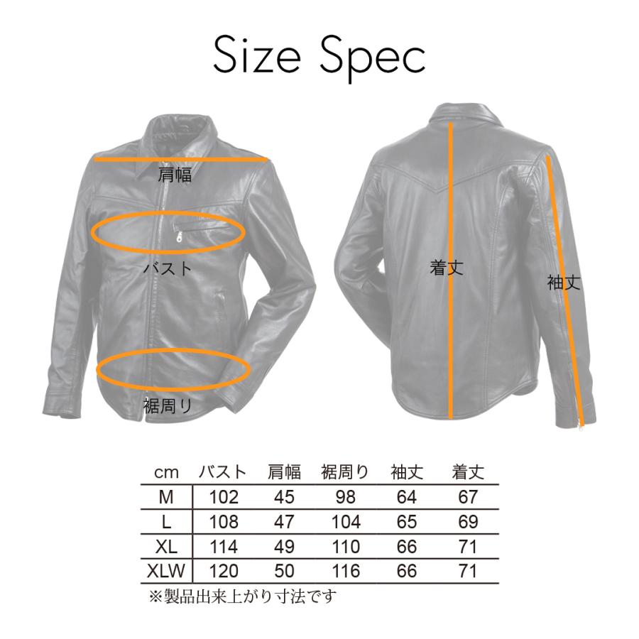 DEGNER（デグナー） メンズ レザーシャツ 羊革 SRS-5 : デグナーヤフーショッピング - 通販 - Yahoo!ショッピング