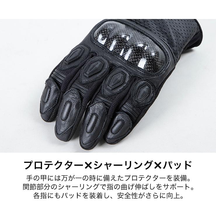 DEGNER 本革 レザー ツーリング スポーティ グローブ バイク ライディング プロテクター スマートフォン対応 TG-80M : デグナーヤフーショッピング - 通販 - Yahoo ...