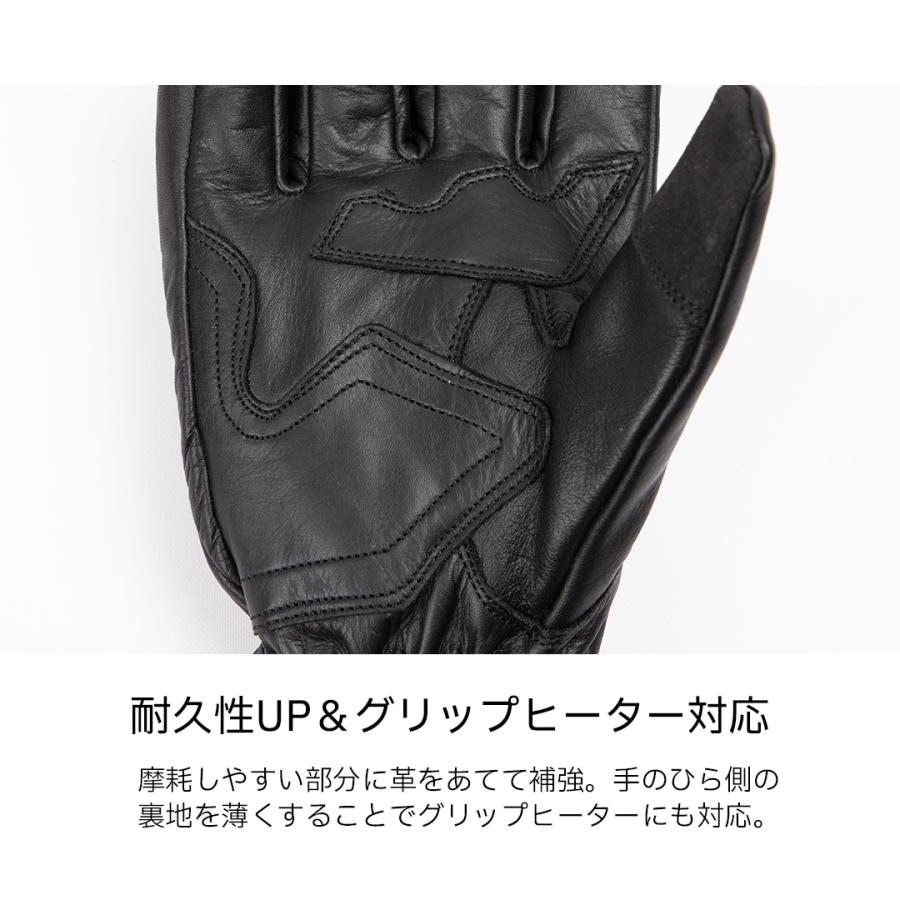 DEGNER デグナー メンズ ウィンターレザーグローブ WG-51 ブラック-アイボリー/ブラウン-アイボリー M/L/XL 牛革 スマホ対応 バイク : デグナーヤフーショッピング ...