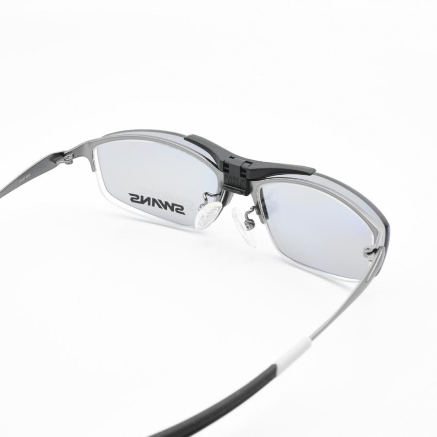 SWANS スワンズ SWF900-0000CP GMR 度付き対応跳ね上げ式サングラス マットガンメタリック/スモーク偏光 : デコリンメガネ - 通販 - Yahoo!ショッピング