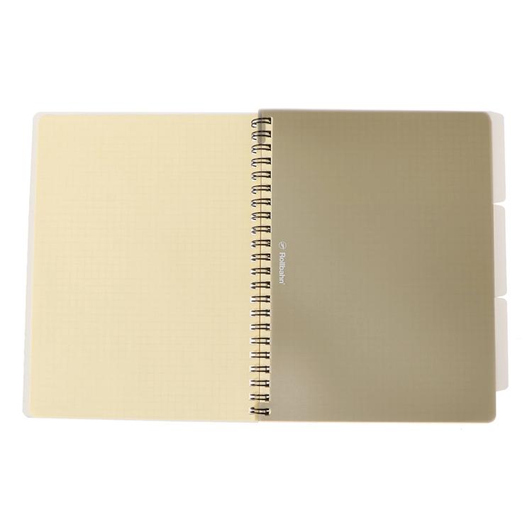 DELFONICS（デルフォニックス） インデックスシート ロルバーン Rollbahn ポケット付メモ A5サイズ 手帳 ダイアリー リング用 ホワイト ブラック クリア クリアグレー デル ...