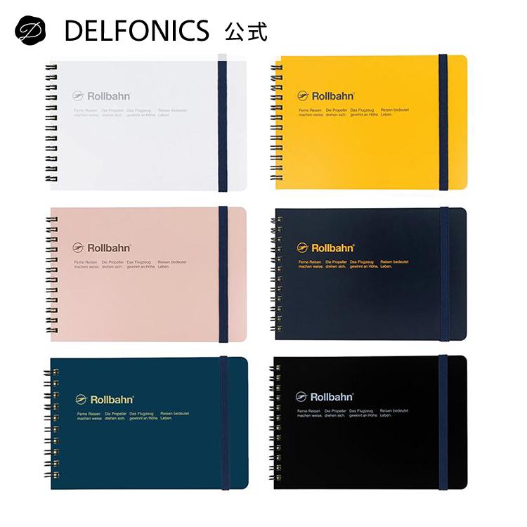 DELFONICS ノート ロルバーン Lサイズ 横型 Rollbahn ポケット付メモ リング メモ帳 方眼 デルフォニックス公式 ...