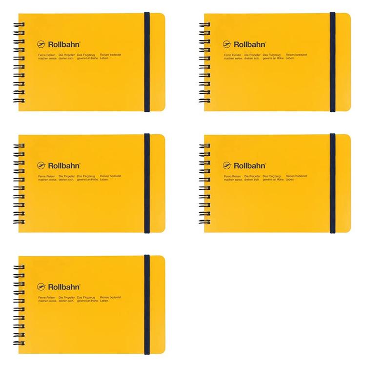 DELFONICS ノート 【5冊セット】ロルバーン Rollbahn ポケット付メモ 横型 横長 Mサイズ デルフォニックス公式 ...