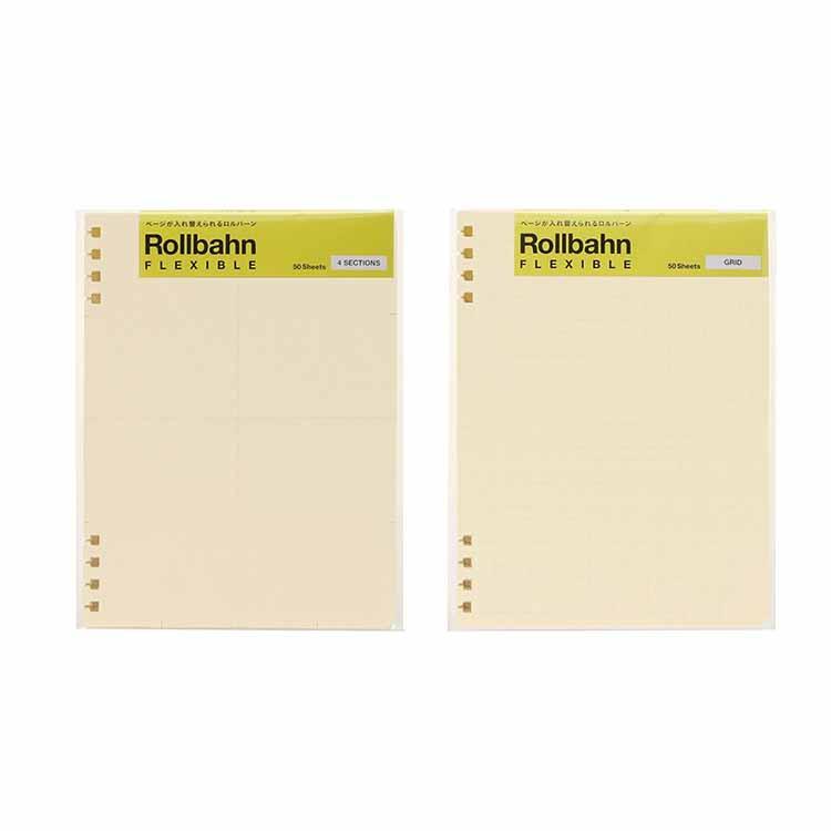 DELFONICS ノート フレキシブル ロルバーン B6相当Lサイズ リフィル 【2個セット】 Rollbahn 4分割 方眼 メモ帳 デルフォニックス公式 : DELFONICS WEB ...
