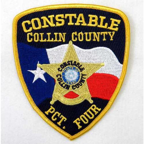 ワッペン CONSTABLE COLLIN COUNTY PCT. FOURのワッペン（Smallサイズ） アイロンで貼り付け可能 : デ ...