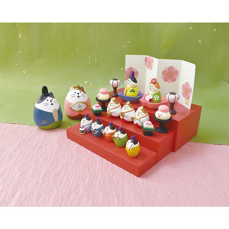 デコレ コンコンブル ひな祭り お花雛 猫 ZMM-17262 雛飾り デコレ コンコンブル ひな祭り お花雛 猫 ZMM-17262 雛飾り