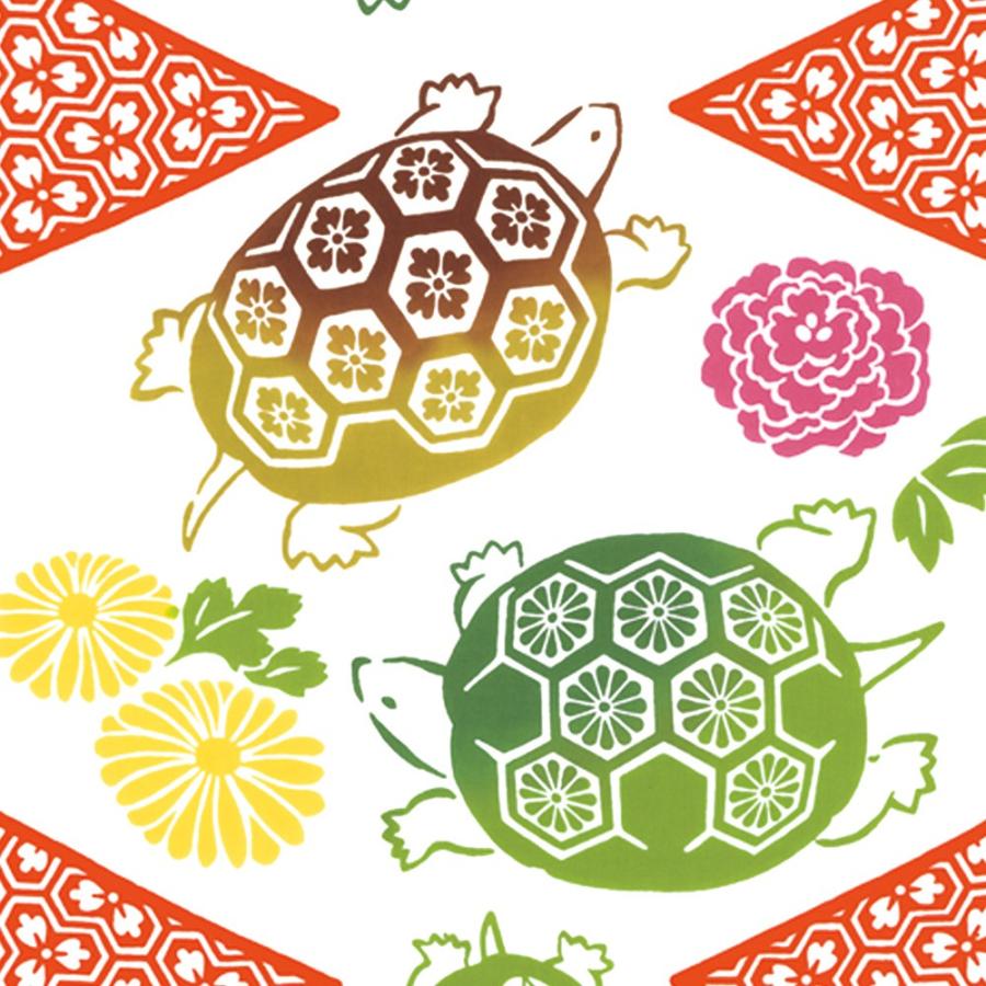 日本手ぬぐい 和柄 おしゃれ 亀甲福長寿 kenema 縁起 注染 手拭い クリックポスト対応 : delight - 通販 - Yahoo!ショッピング