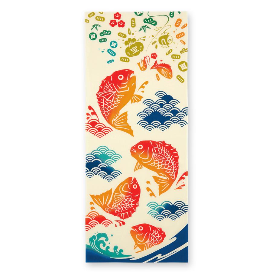 日本手ぬぐい 和柄 おしゃれ 海老鯛釣り kenema 縁起 注染 手拭い メール便対応 : delight - 通販 - Yahoo!ショッピング