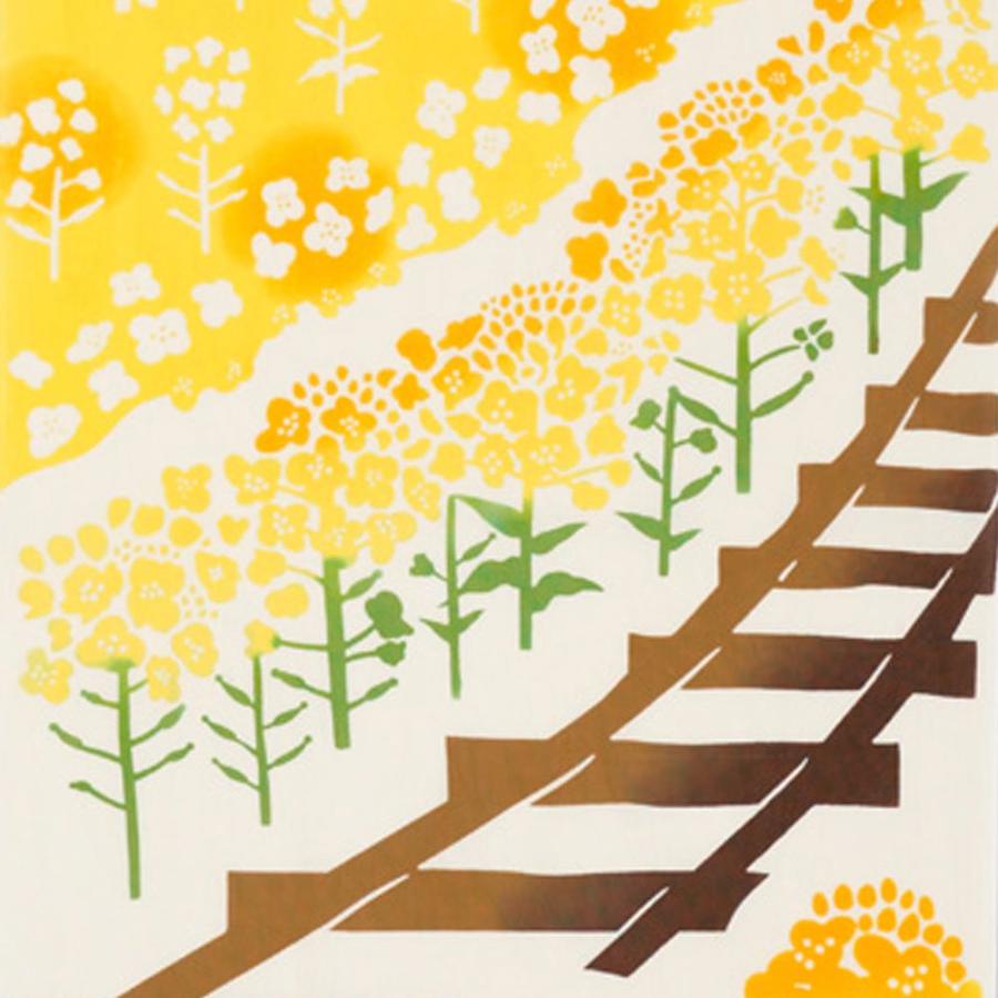 2024年新柄 日本手ぬぐい kenema 菜の花の旅路 春の風物詩 春 注染手ぬぐい おしゃれ 注染 手拭い : delight - 通販 - Yahoo!ショッピング